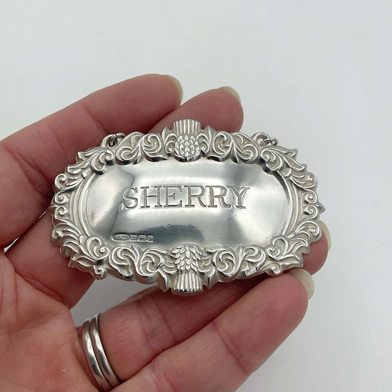 Vintage 1983 Sterling Silver Sherry Decanter Label – Beeches Vintage