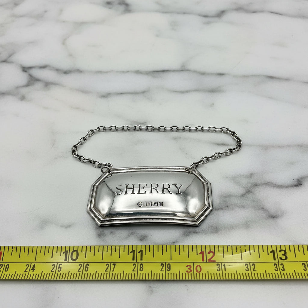 1989 Sterling Silver Sherry Decanter Label – Beeches Vintage