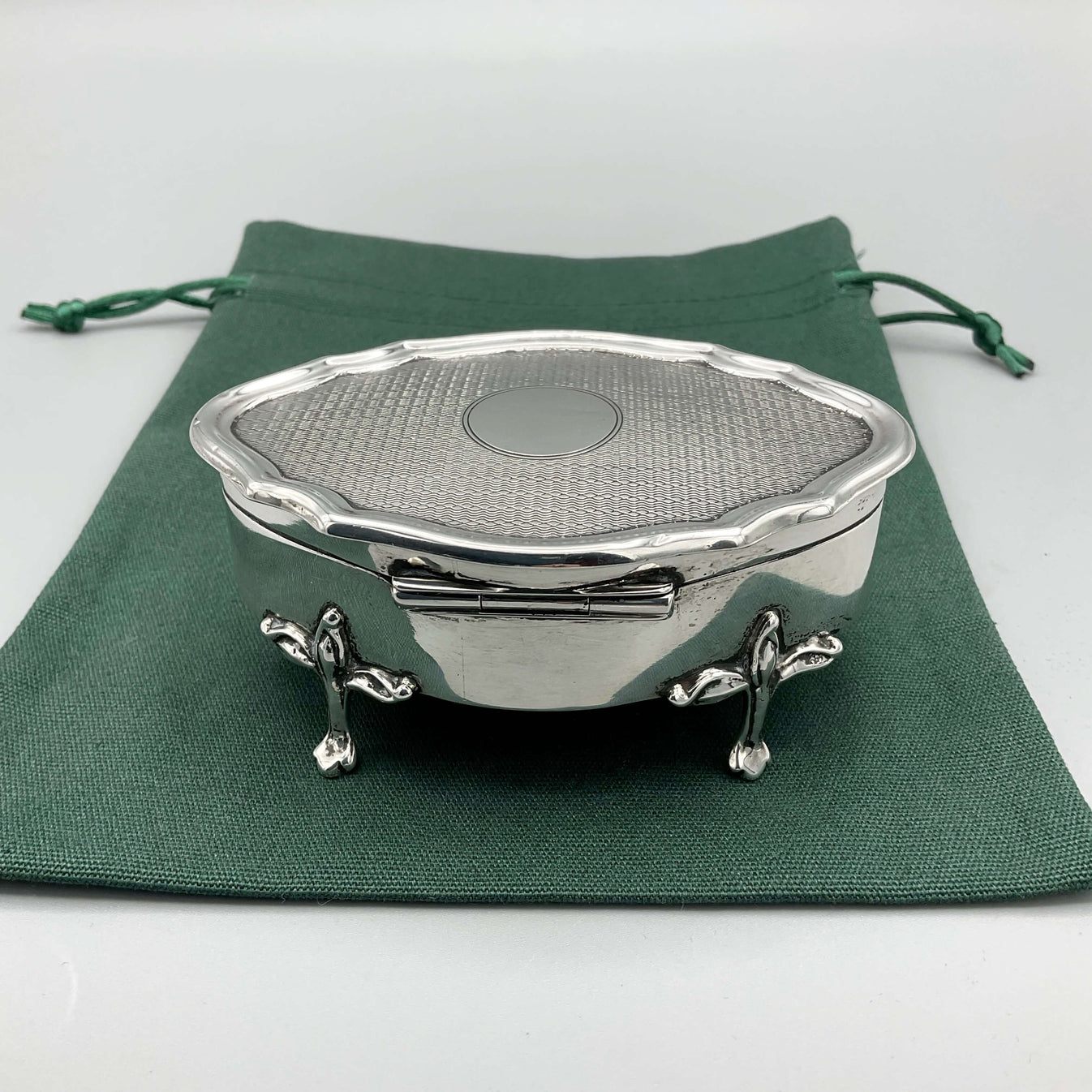 Antique 1919 Solid Silver Jewellery Box – Beeches Vintage