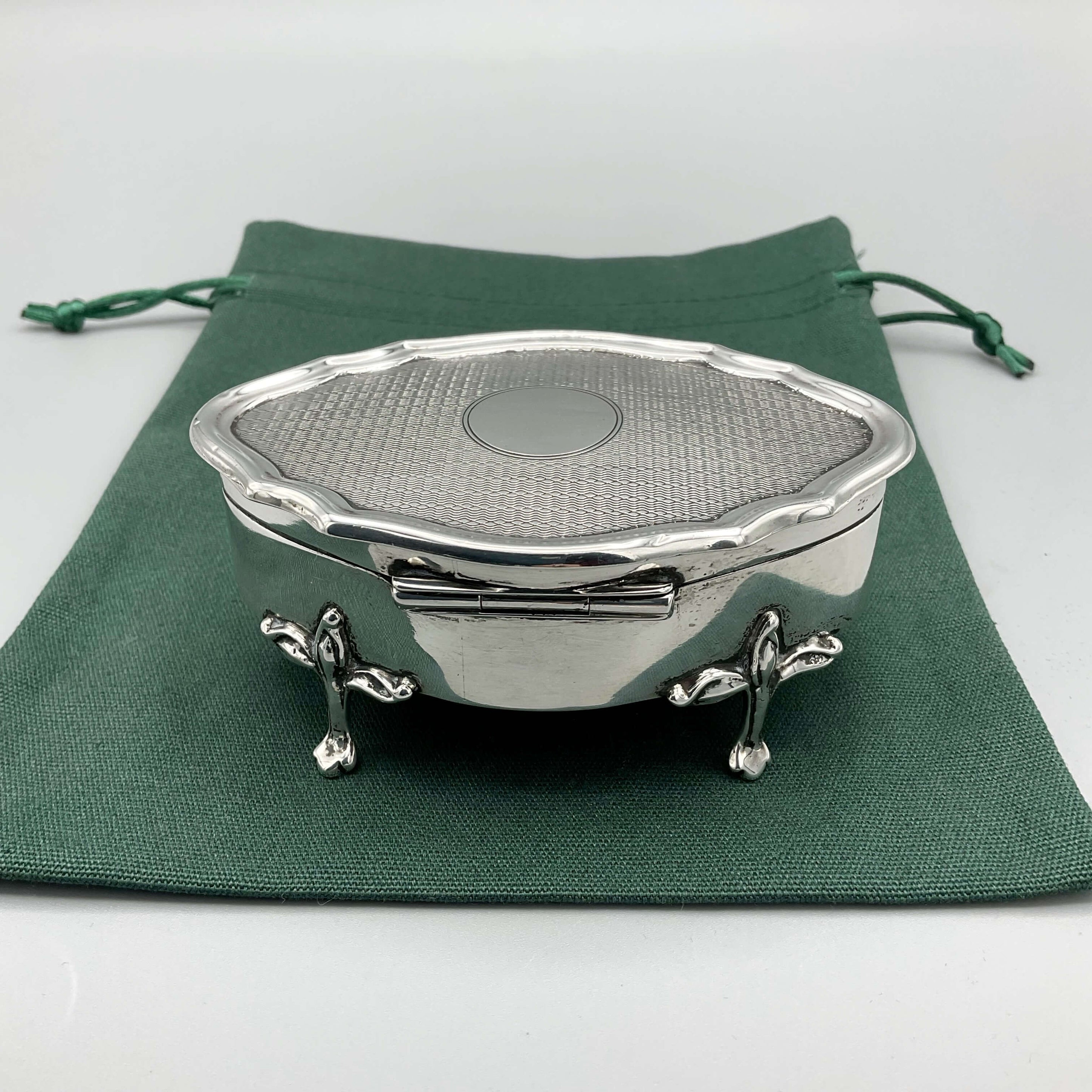 Antique 1919 Solid Silver Jewellery Box – Beeches Vintage