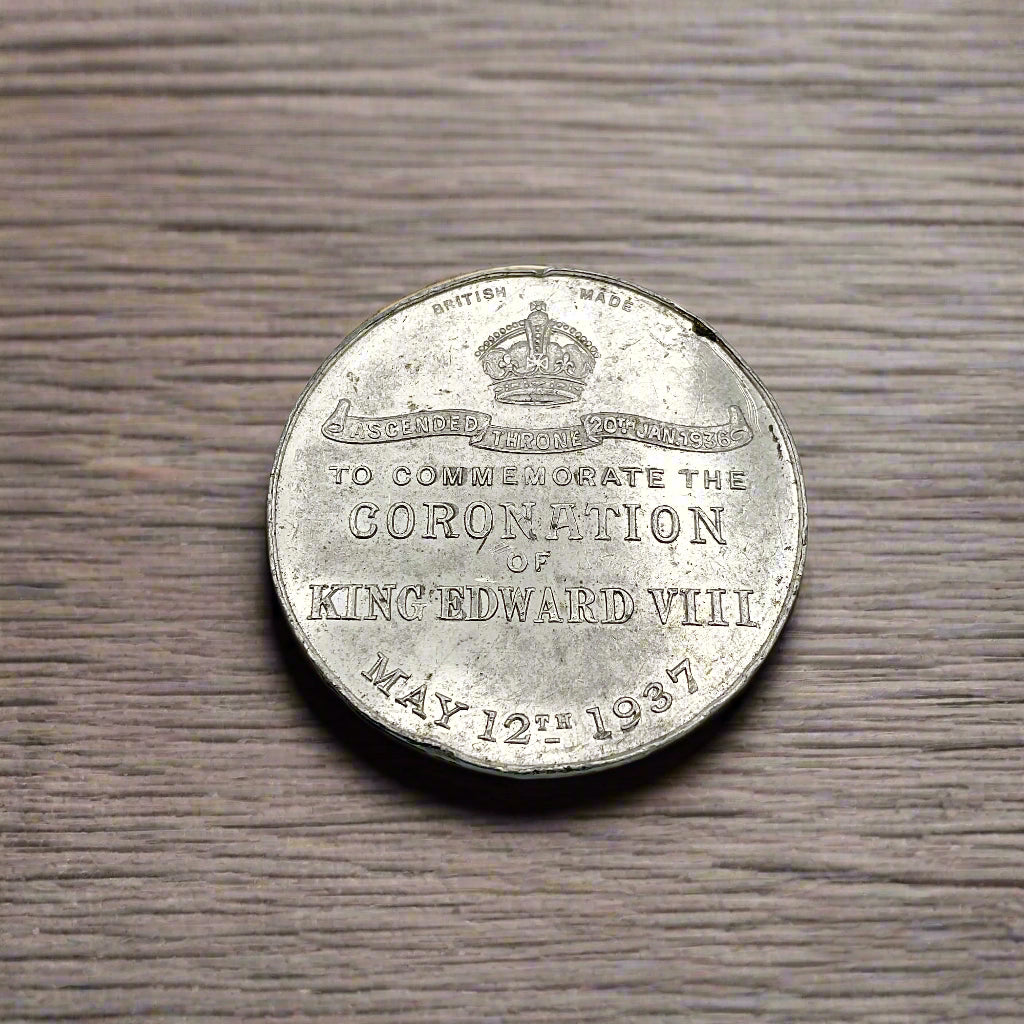 1937 King Edward VIII Coronation Commemorative Medal – Beeches Vintage