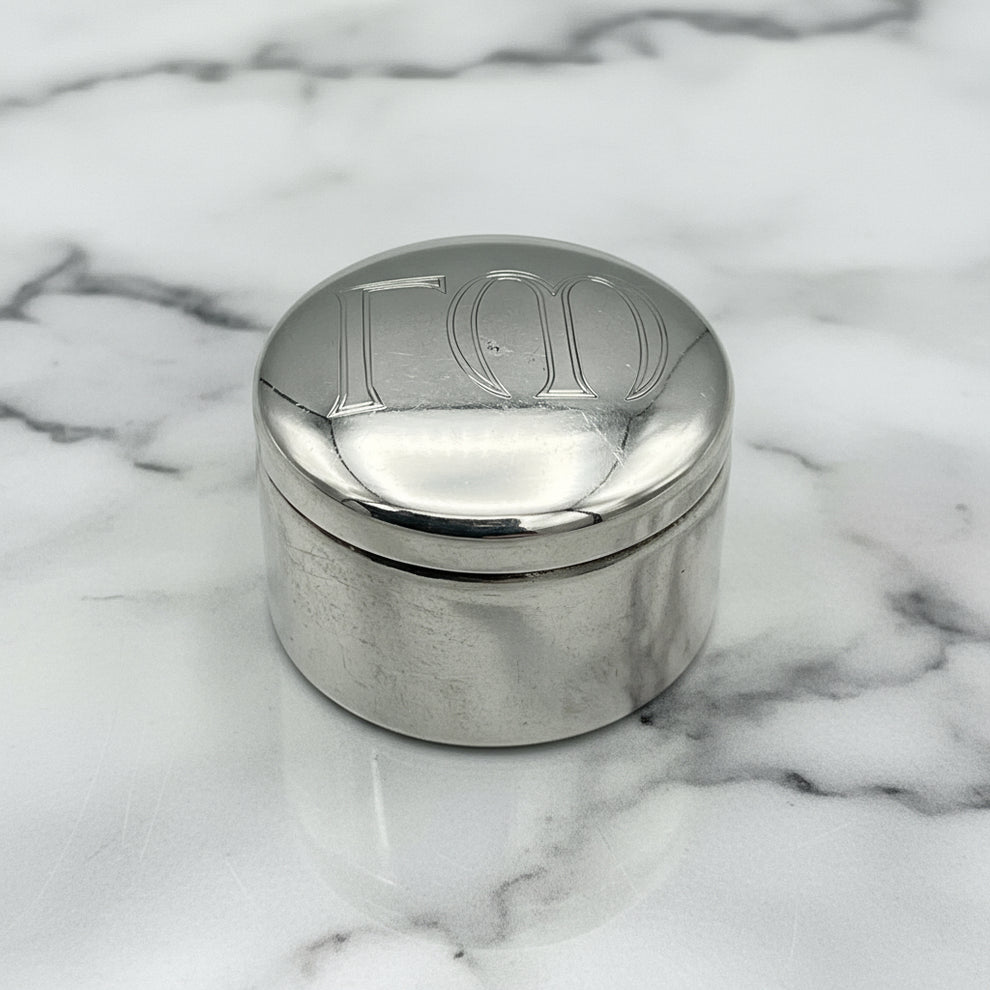 Greek Sterling Silver Pill Box, Vourakis – Beeches Vintage