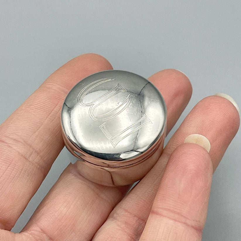 Greek Sterling Silver Pill Box, Vourakis – Beeches Vintage