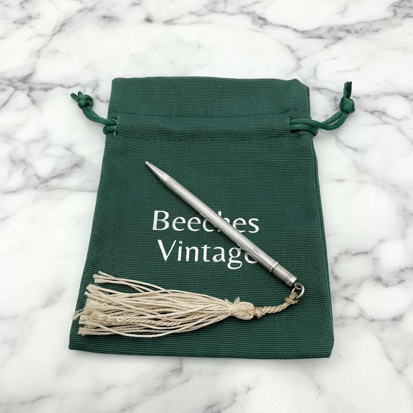 Vintage Sterling Silver Propelling Pencil, Bridge Pencil – Beeches Vintage