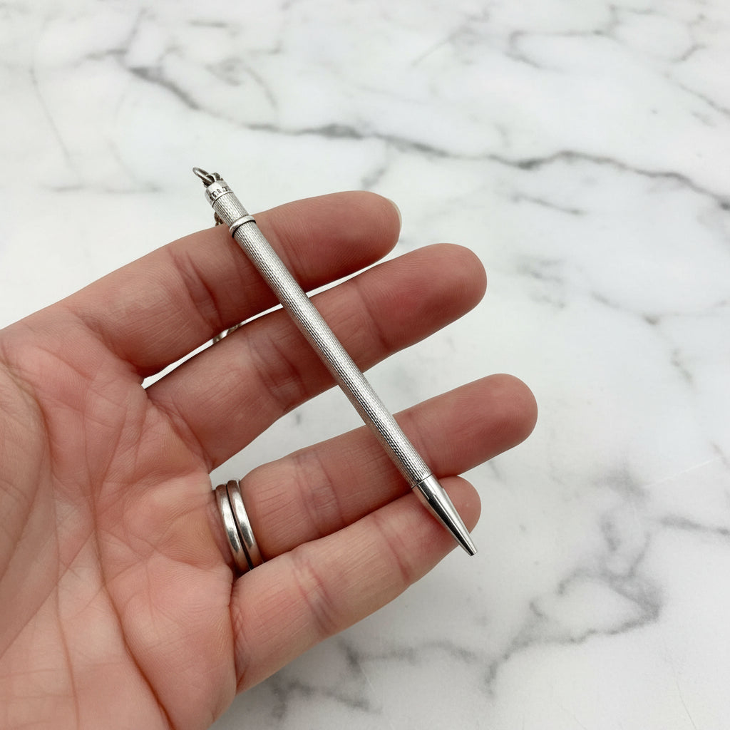 Vintage Sterling Silver Propelling Pencil, Bridge Pencil – Beeches Vintage