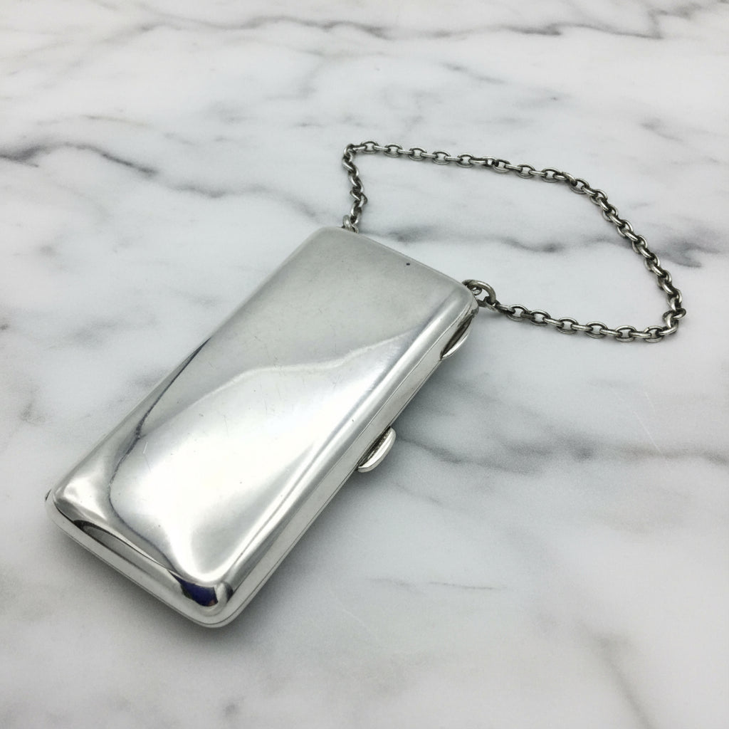 Antique 1917 Sterling Silver Compact Mirror and Cigarette Case ...