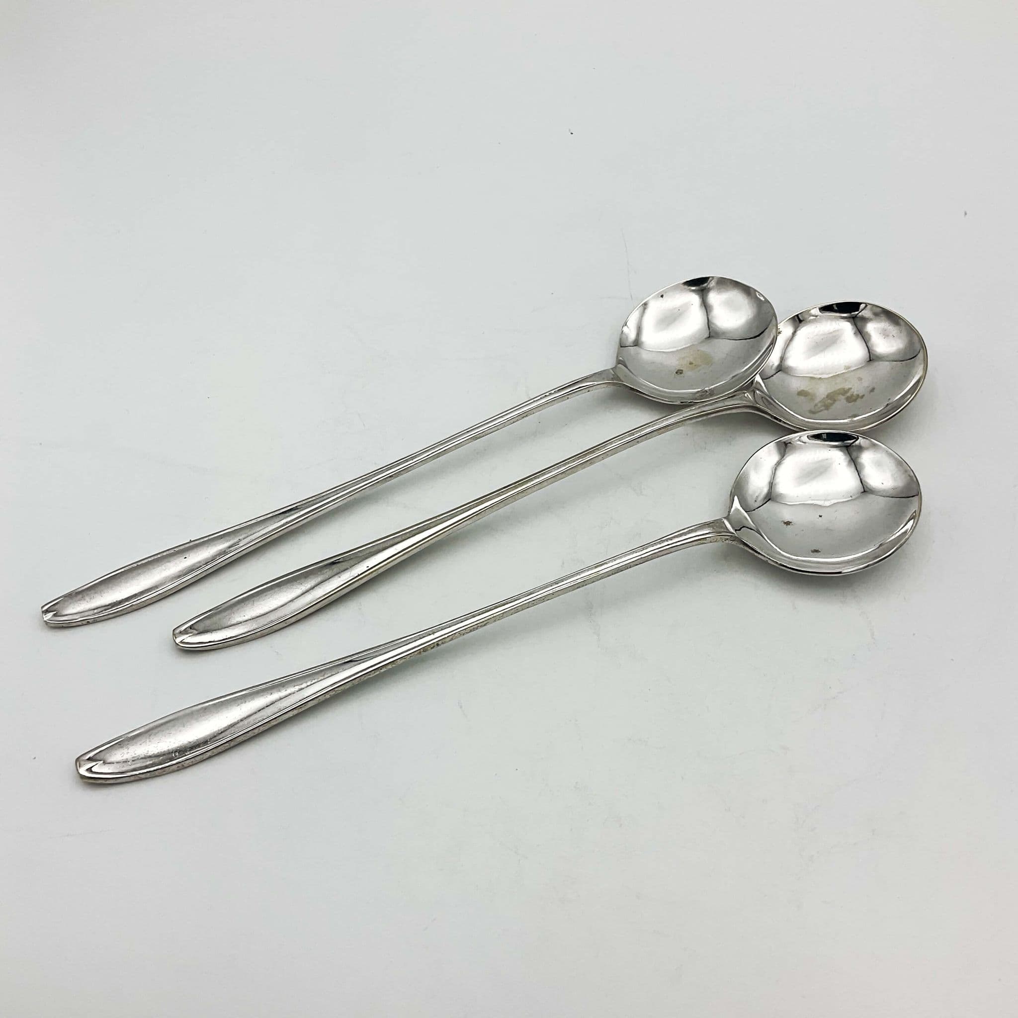 Silver Plated Long Handled Spoons Set – Beeches Vintage